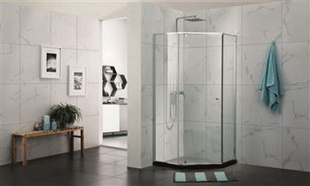 Semi-Frame Diamond Shower Screen | Bespoke Craft Pty Ltd