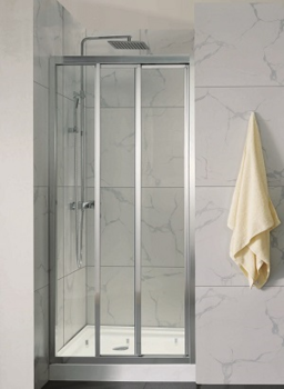 Framed 3 Panels Sliding Door Shower Screen with 890-910mm Return Panel ...